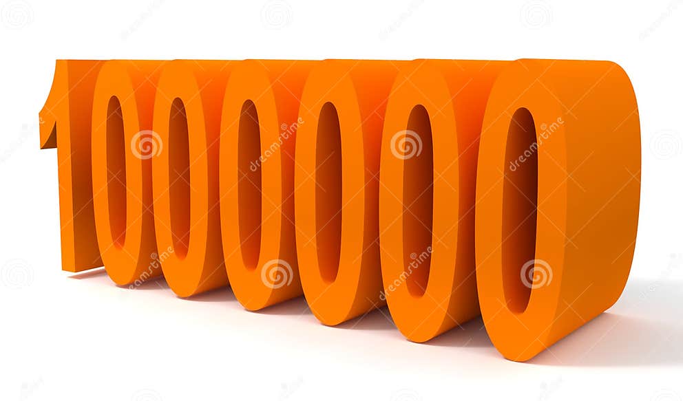 One million stock illustration. Illustration of white - 11547360