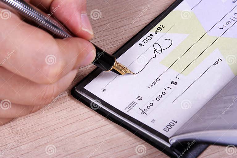 One Million Dollar Cheque stock image. Image of debt, millionaire - 1154215
