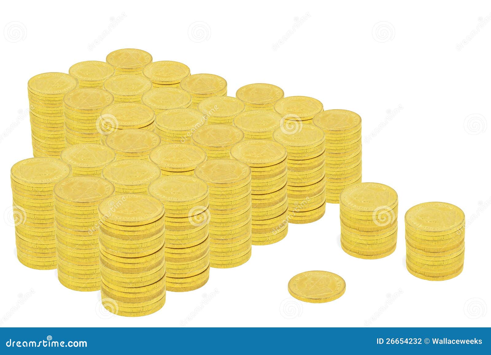 One Million Dollars in Gold Coins Stock Photo - Image of investment ...