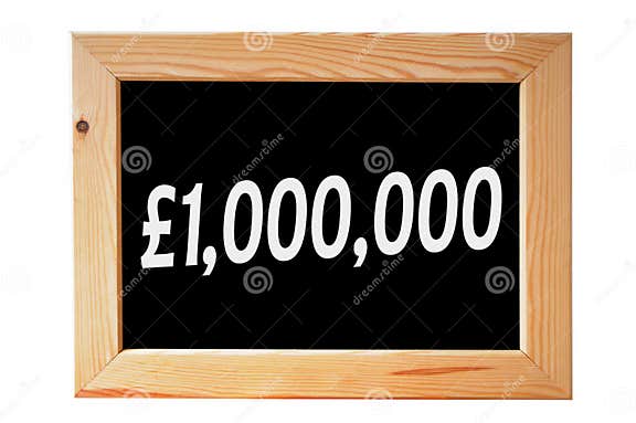 One Million Pounds stock photo. Image of chalk, total - 13262842