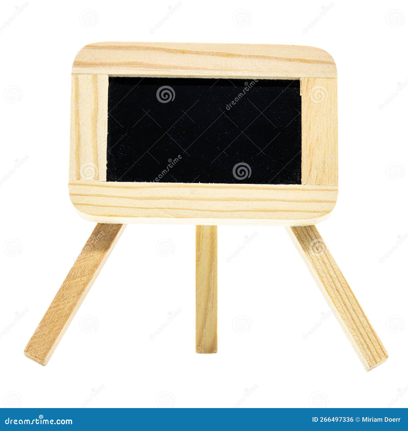 Empty Slate In Width To Write A Message Posed On An Easel On A Wooden ...