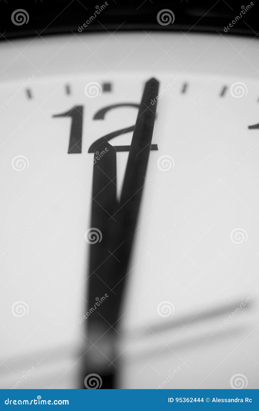 One minute past midnight stock photo. Image of numbers - 95362444