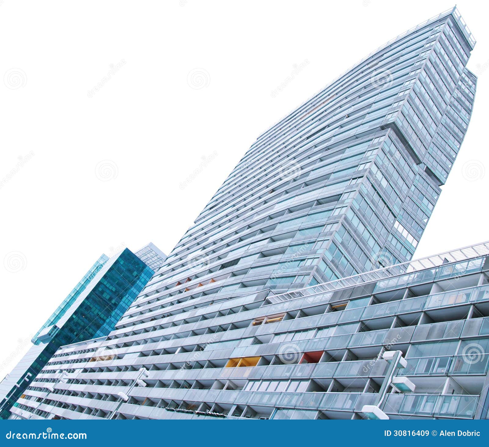 One modern building stock image. Image of structure, white - 30816409