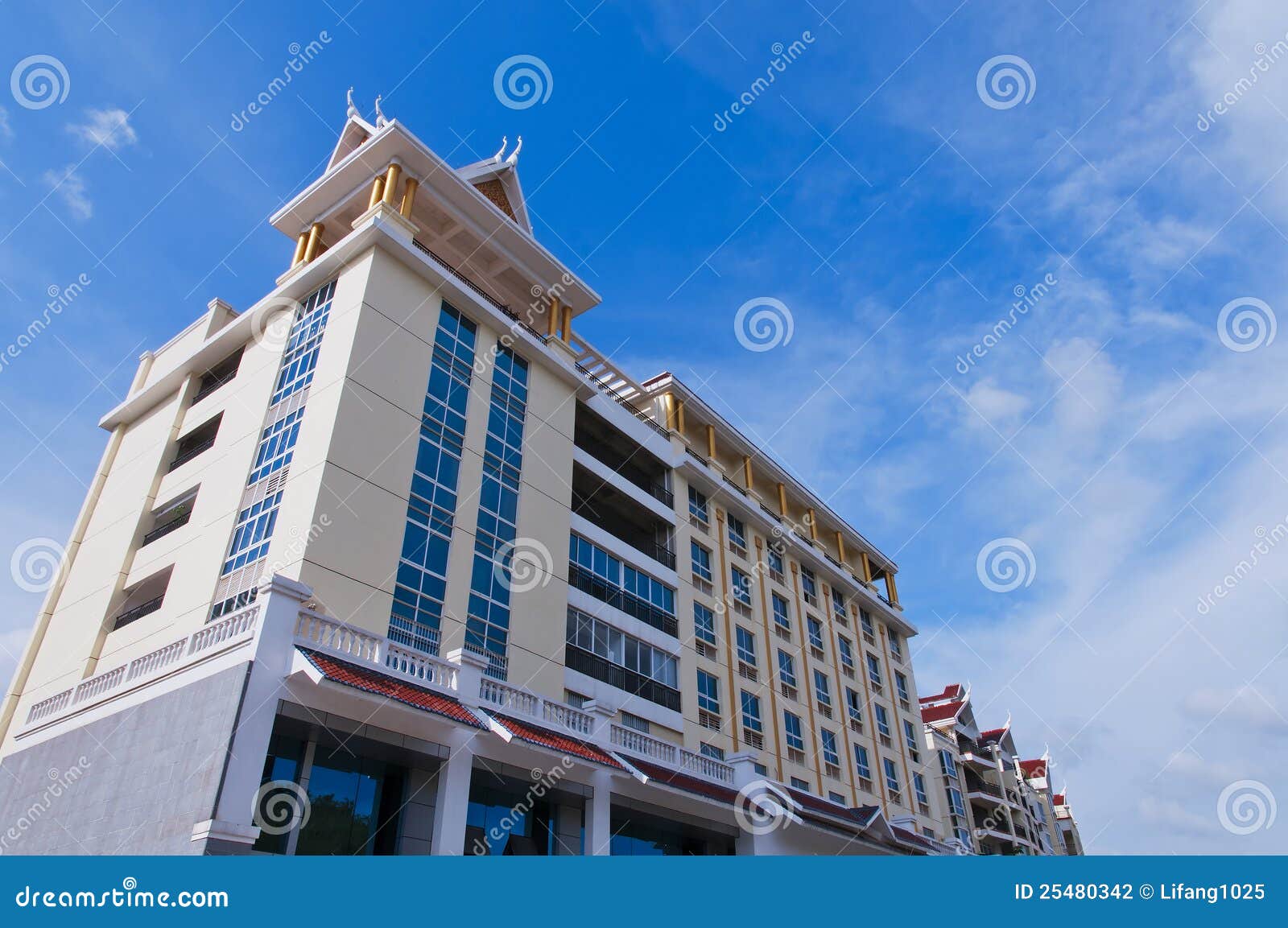 One modern buildings stock photo. Image of exterior, glass - 25480342