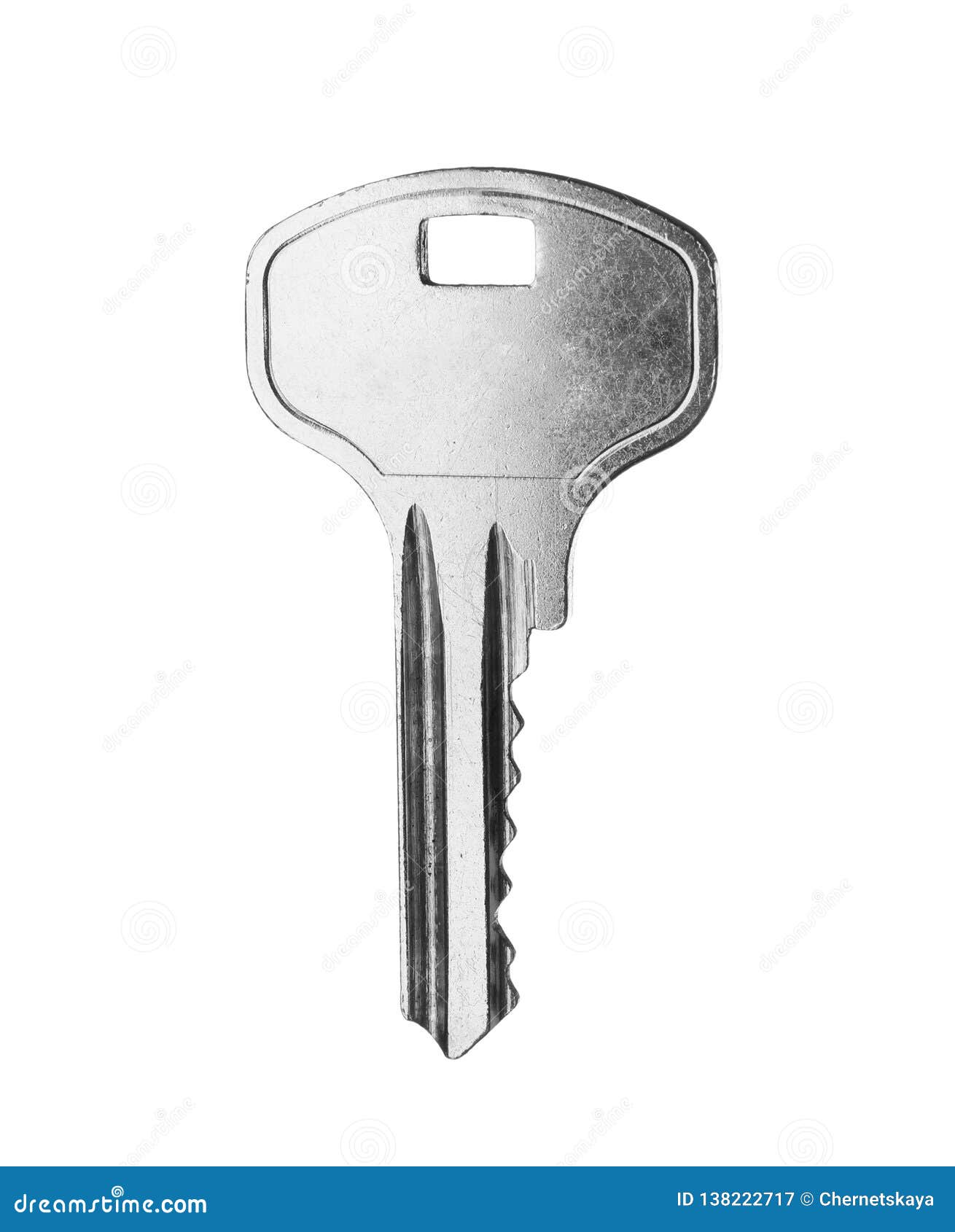 One modern steel key stock image. Image of grey, safety - 138222717