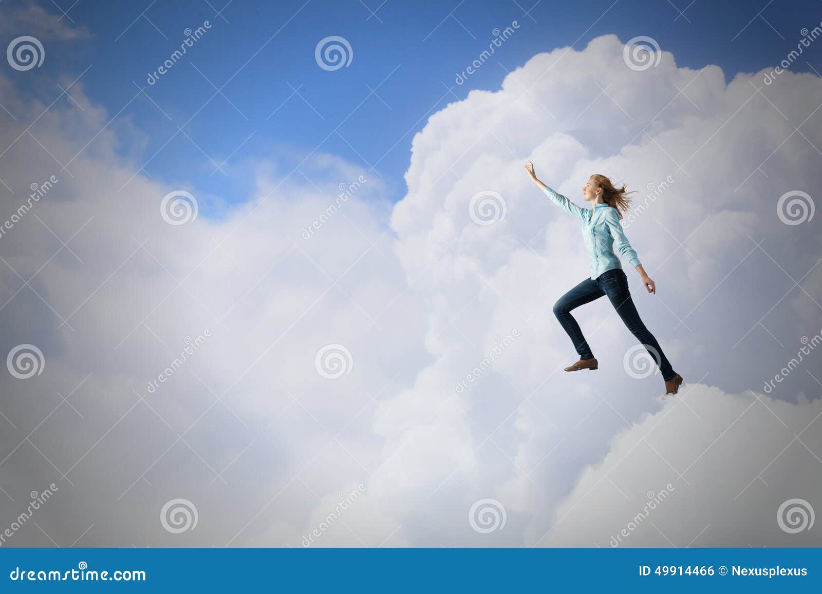 One more step! stock photo. Image of trouble, clouds - 49914466