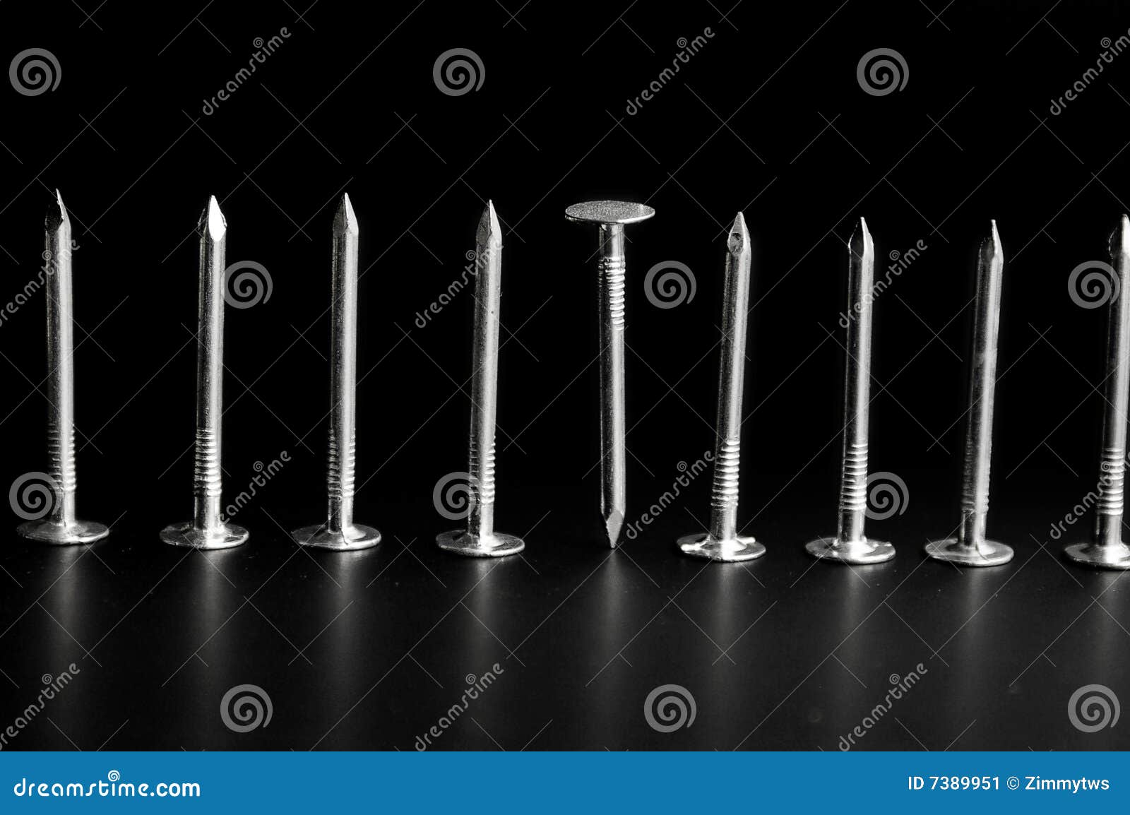 One nail stock image. Image of deviant, exclusive, distinct - 7389951
