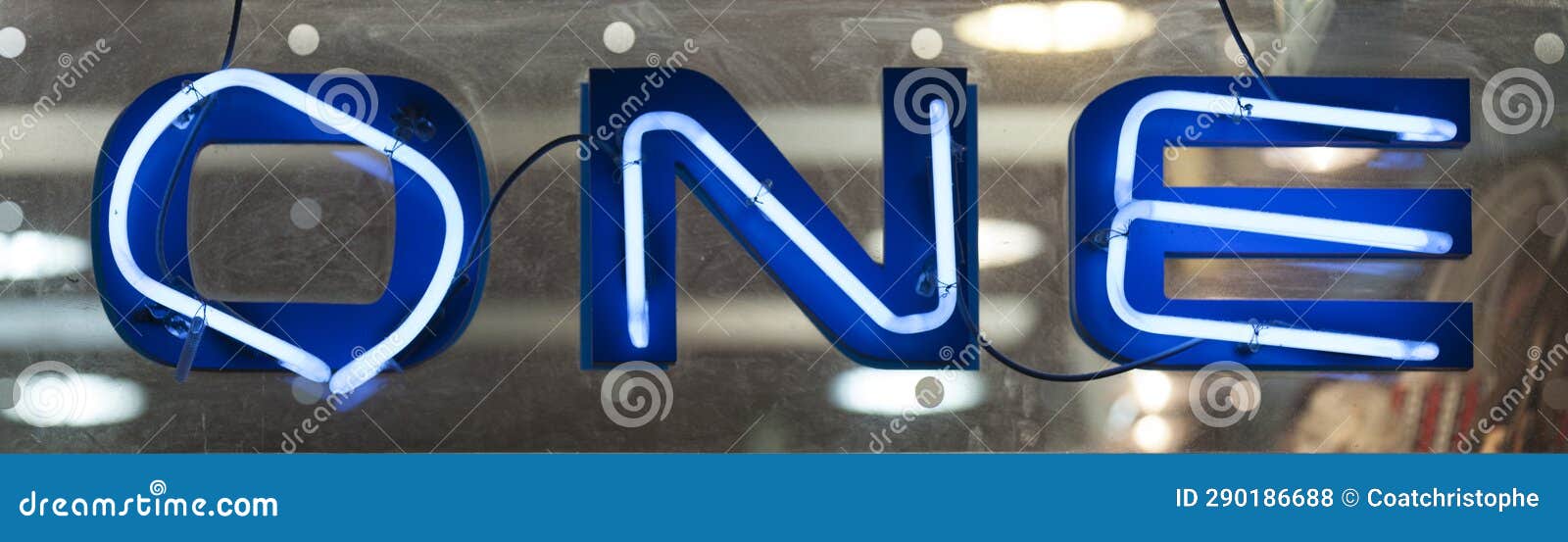 One - Neon light stock photo. Image of shaped, people - 290186688