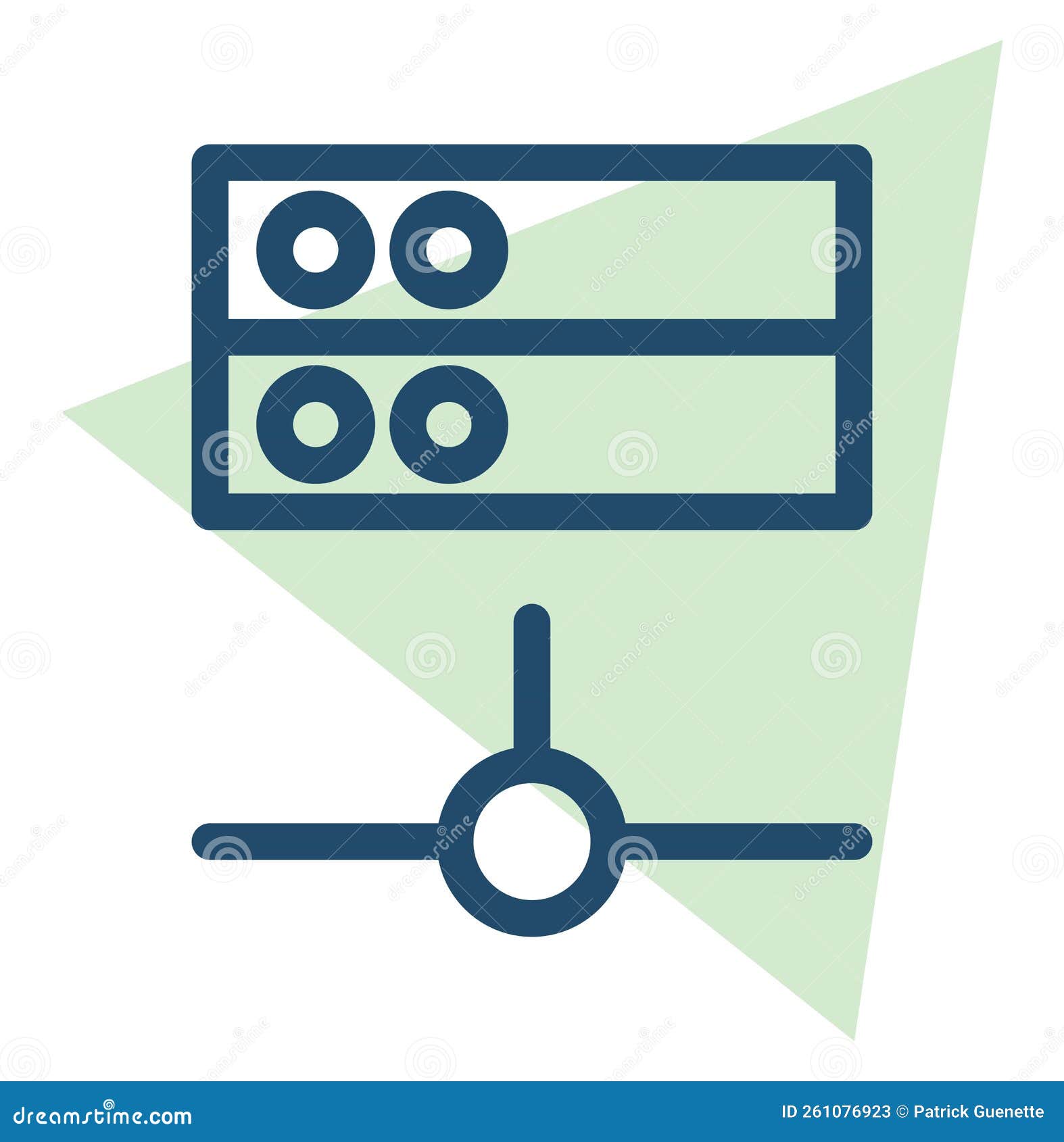 One network server, icon stock vector. Illustration of climate - 261076923