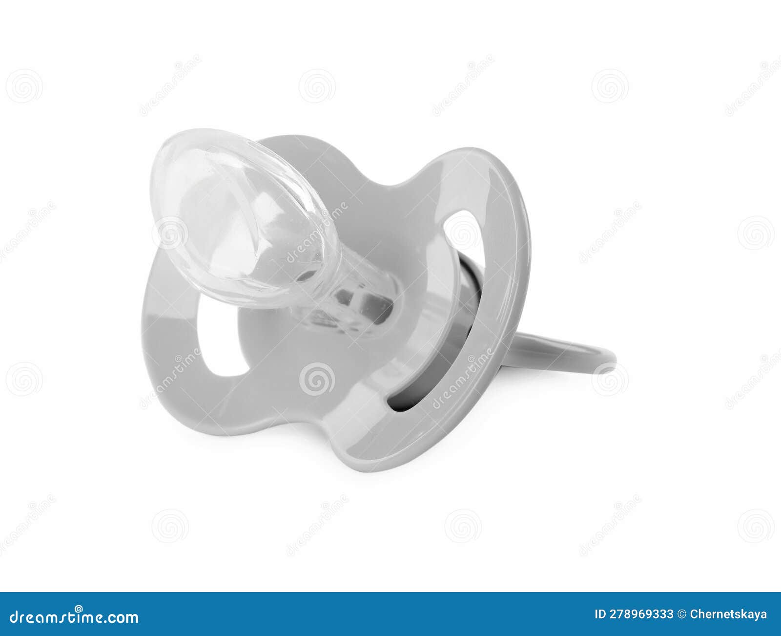 One New Baby Pacifier Isolated on White Stock Image - Image of mouth ...