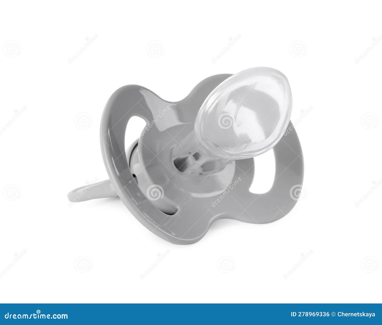 One New Baby Pacifier Isolated on White Stock Photo - Image of love ...