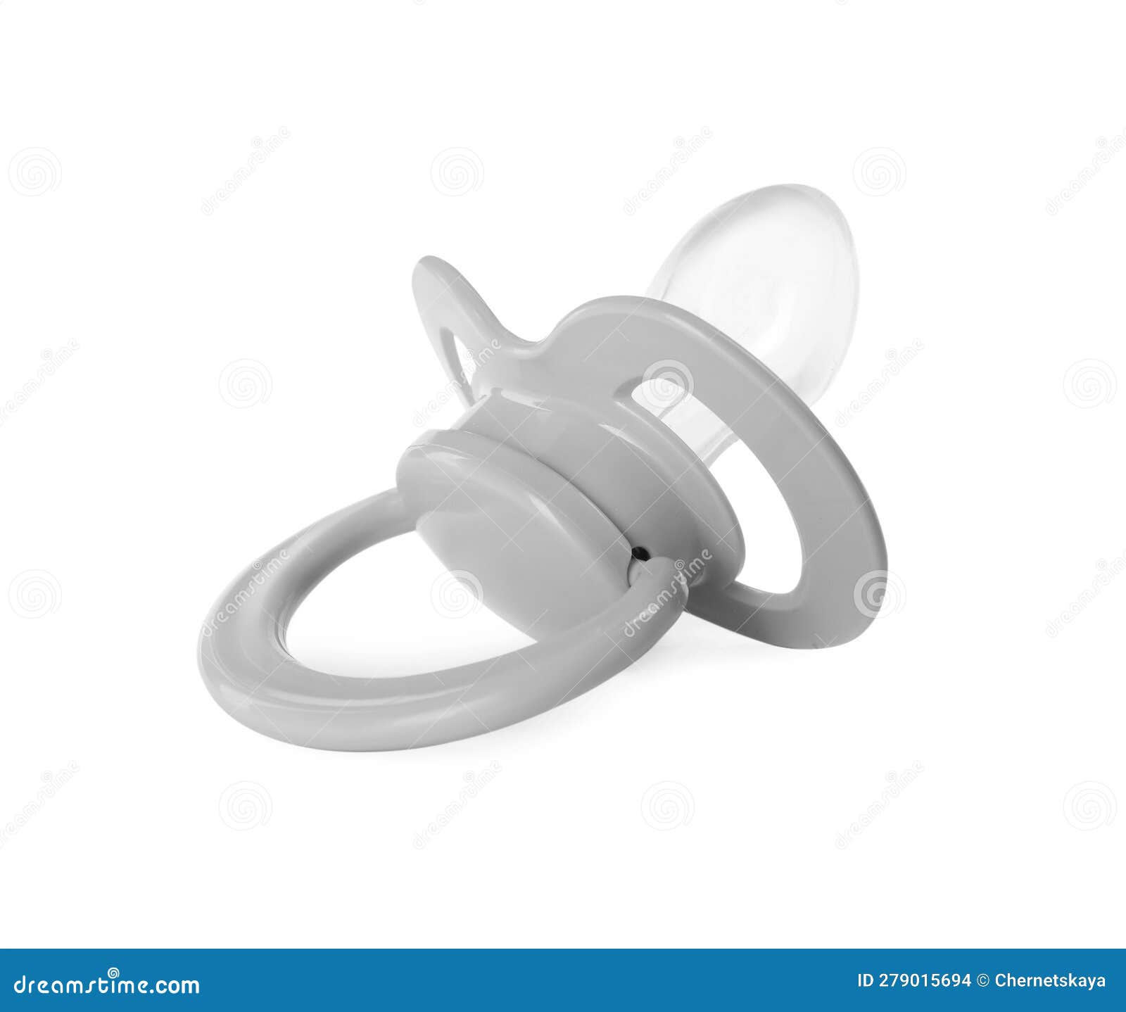 One New Baby Pacifier Isolated on White Stock Photo - Image of ...