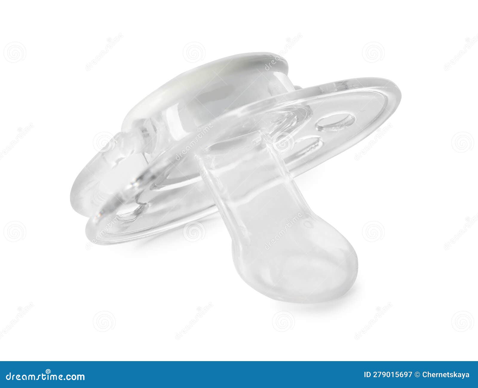 One New Baby Pacifier Isolated on White Stock Image - Image of human ...