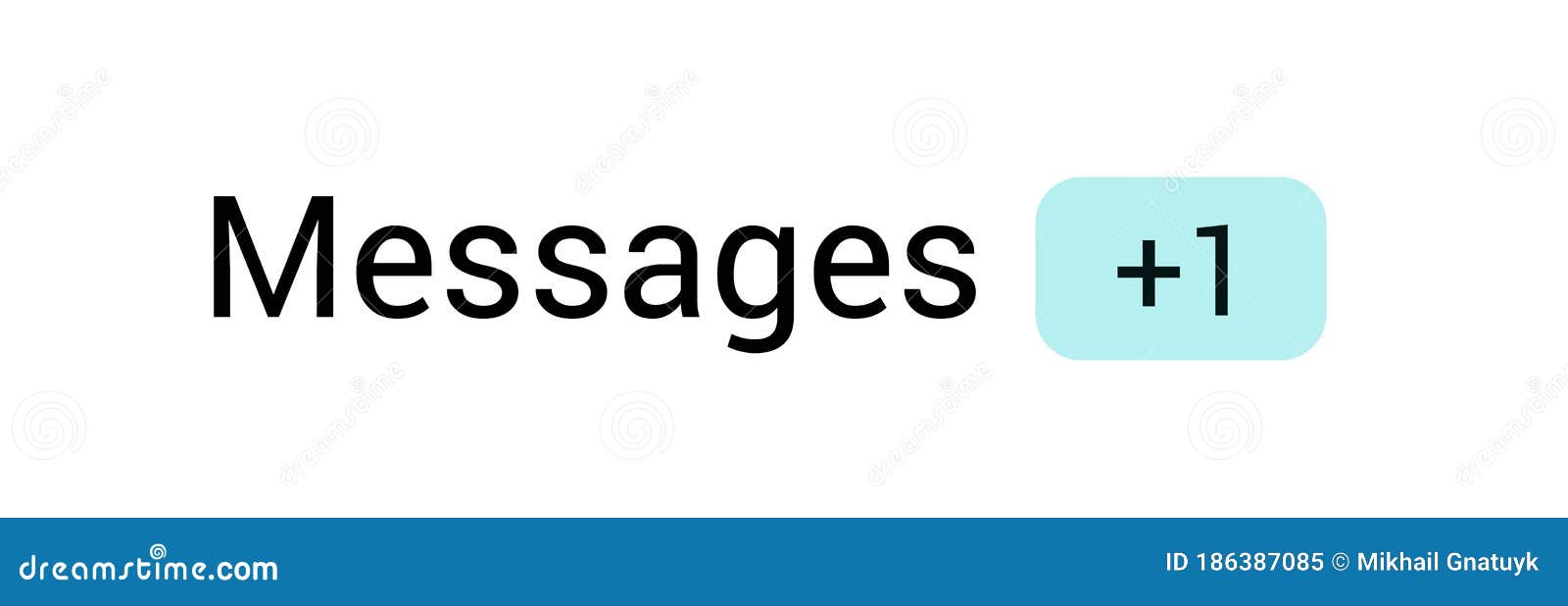 One New Message Notification Icon. Vector Symbol. Social Media Icon ...