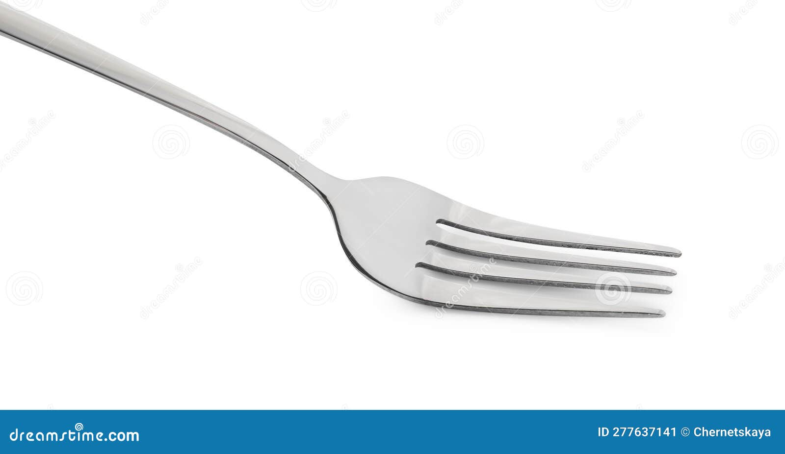 One New Metal Fork Isolated on White Stock Image - Image of handle ...