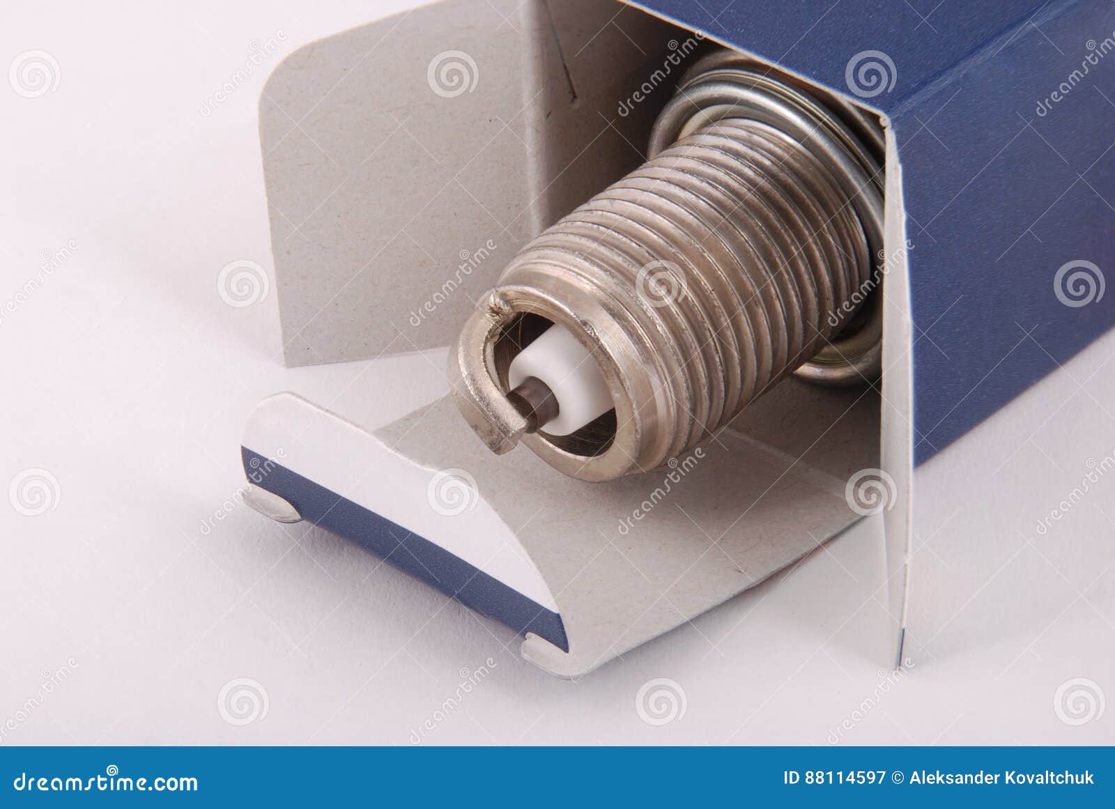 One New Spark Plugs in Paper Packaging Stock Image - Image of electric ...