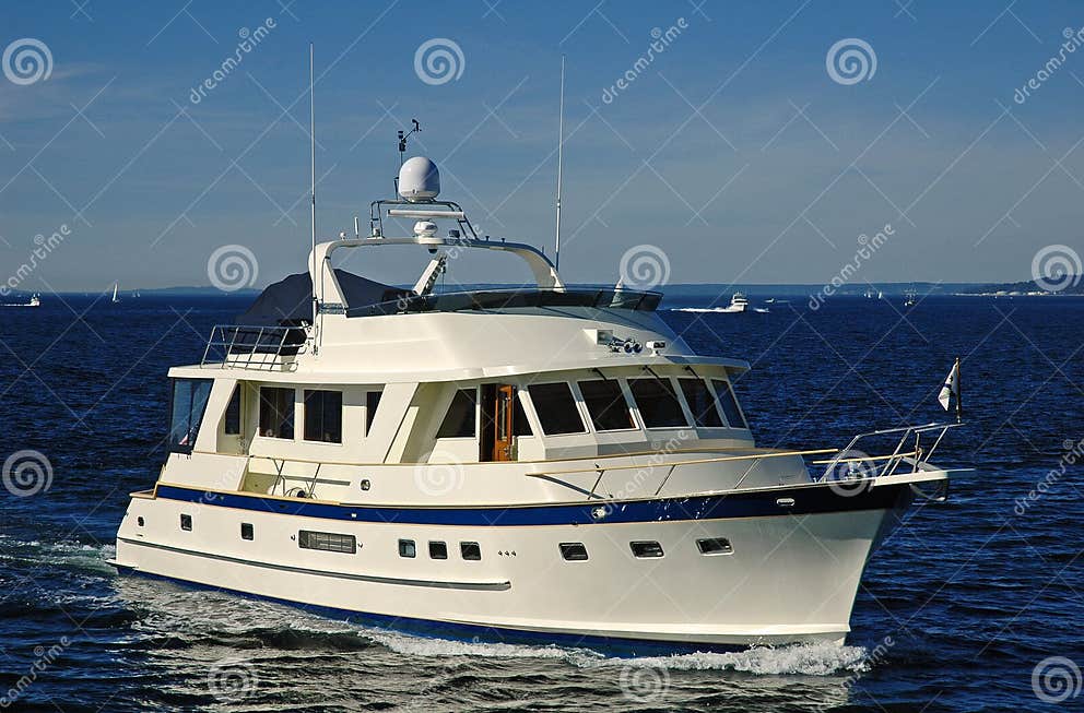 One Nice Yacht stock image. Image of rich, powered, cruising - 1825281