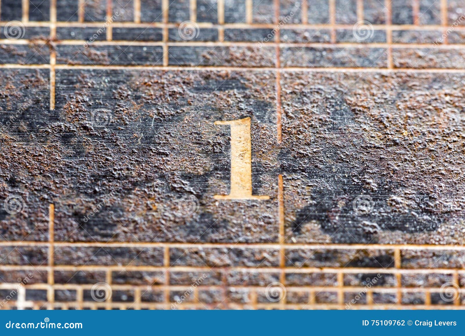 ONE stock photo. Image of classic, number, measure, count - 75109762