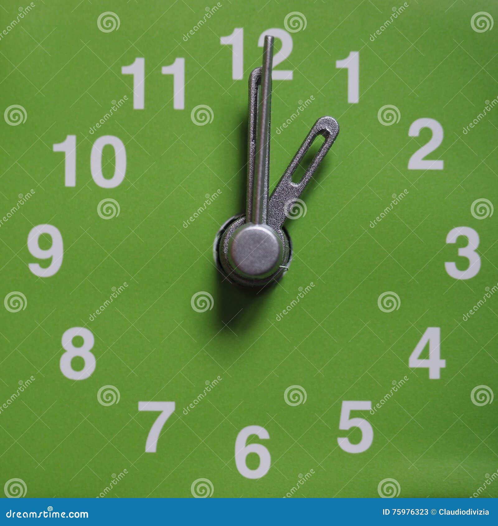 One o clock stock image. Image of hour, time, zeit, detail - 75976323
