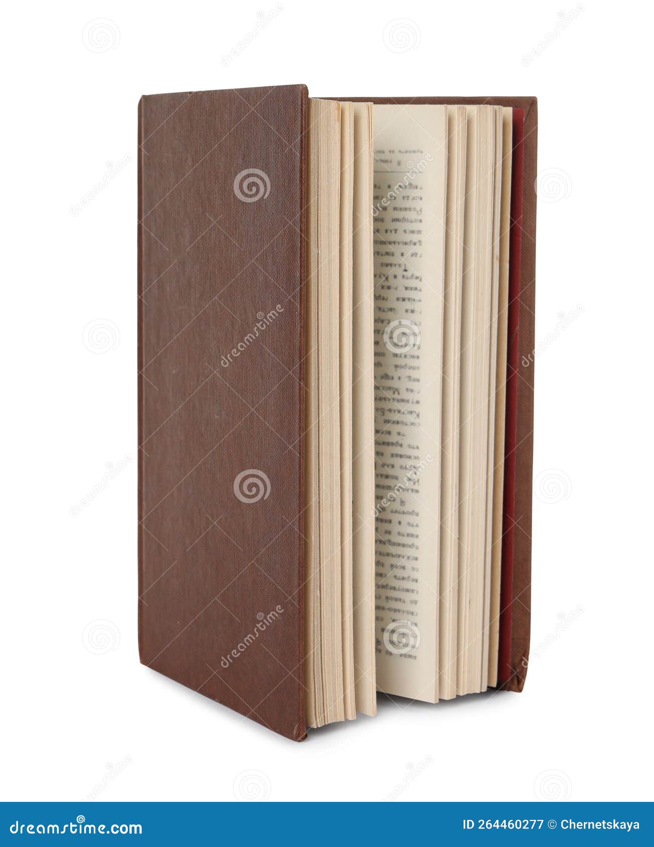 One Old Hardcover Book Isolated on White Stock Image - Image of classic ...