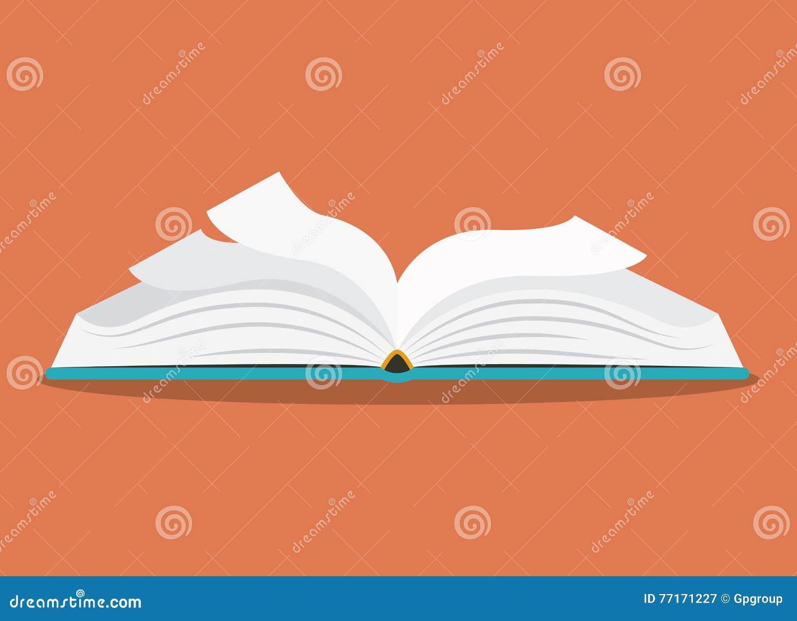 One open book design stock vector. Illustration of university - 77171227