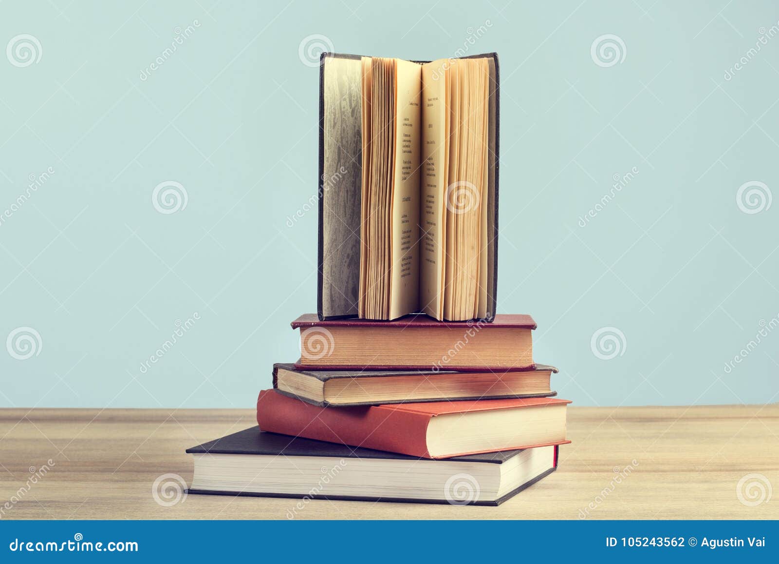 One open book stock photo. Image of information, desk - 105243562