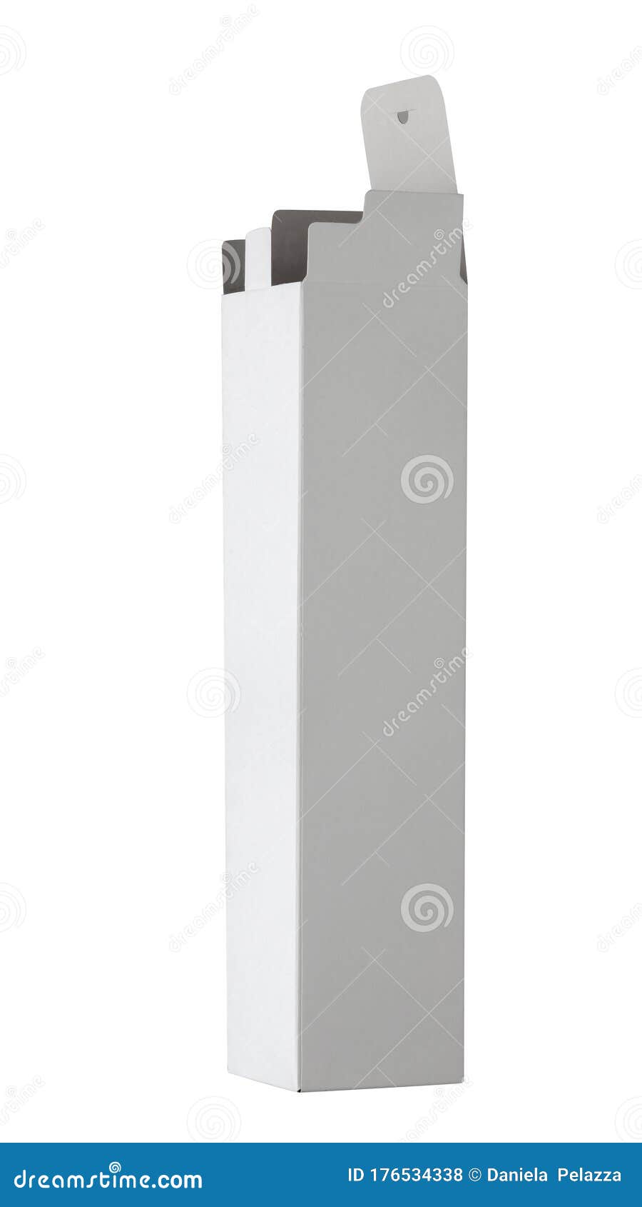 One open box on white stock photo. Image of tall, study - 176534338