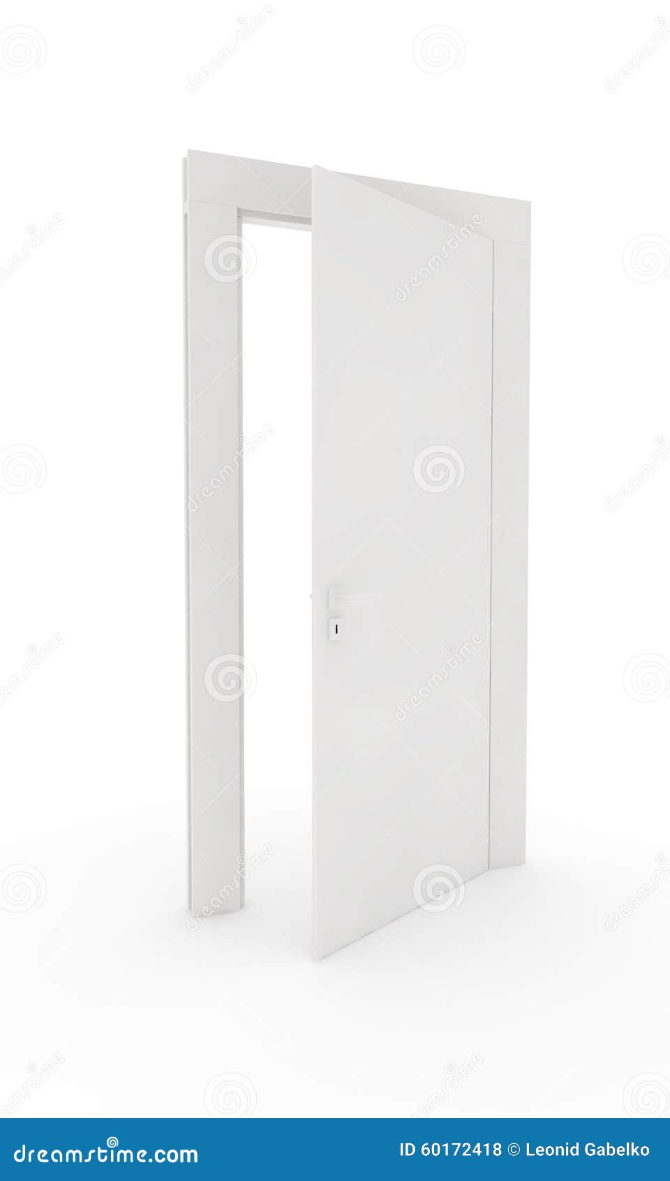 One open door stock illustration. Illustration of concepts - 60172418