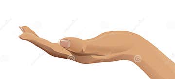 One open human hand stock vector. Illustration of leave - 74588422