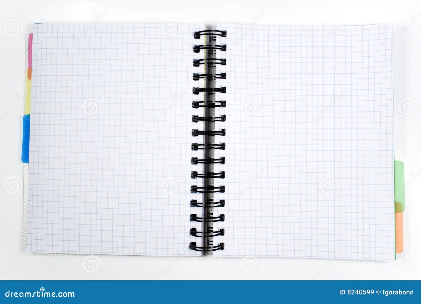 One opened notebook stock image. Image of blank, drawing - 8240599