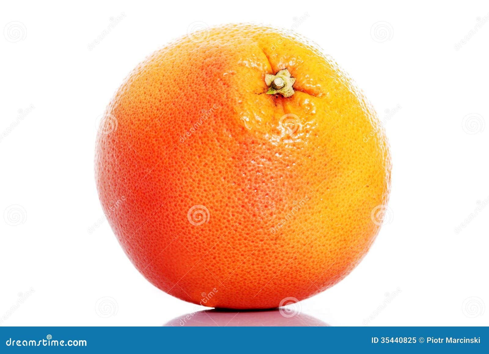 One orange fruit isolated. stock image. Image of organic - 35440825