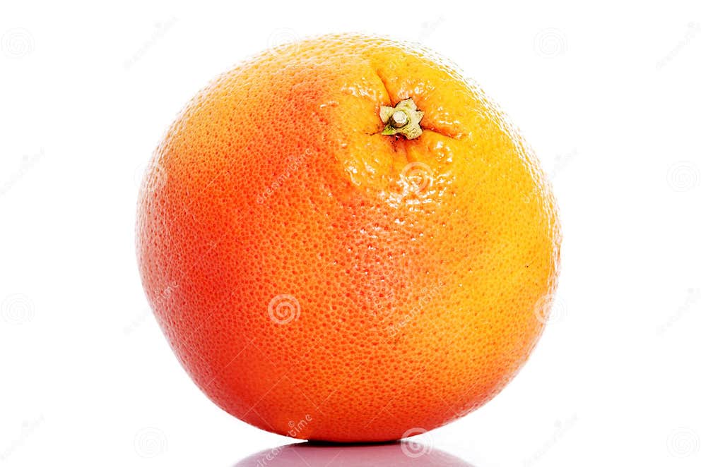 One orange fruit isolated. stock image. Image of organic - 35440825