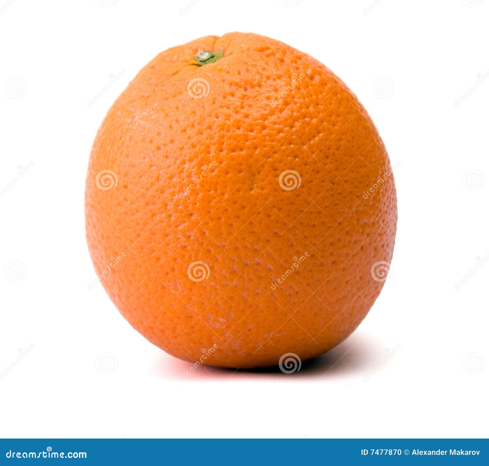 One Orange Isolated on White Stock Photo - Image of isolated, fruit ...