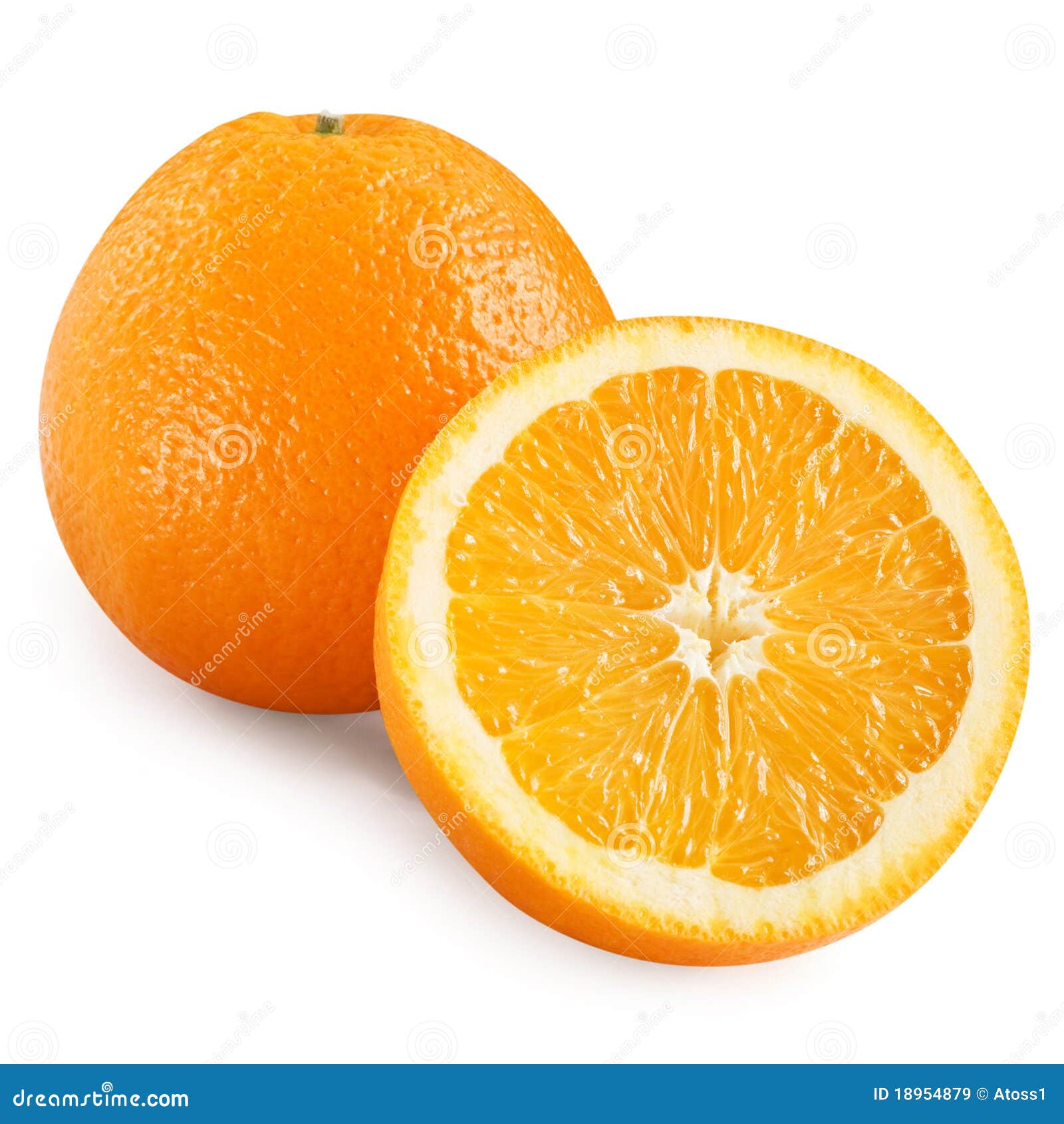 One oranges and half stock image. Image of breakfast - 18954879