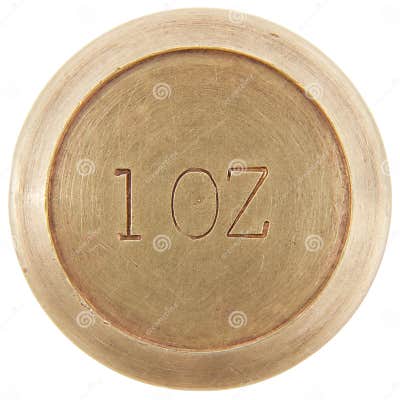 One Ounce Weight stock photo. Image of ounce, lead, weight - 25200348