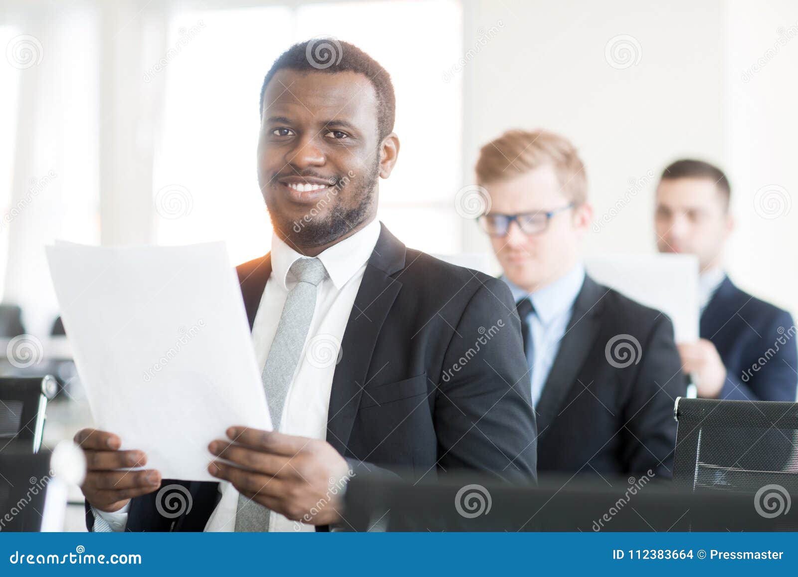 Man preparing report stock photo. Image of contemporary - 112383664