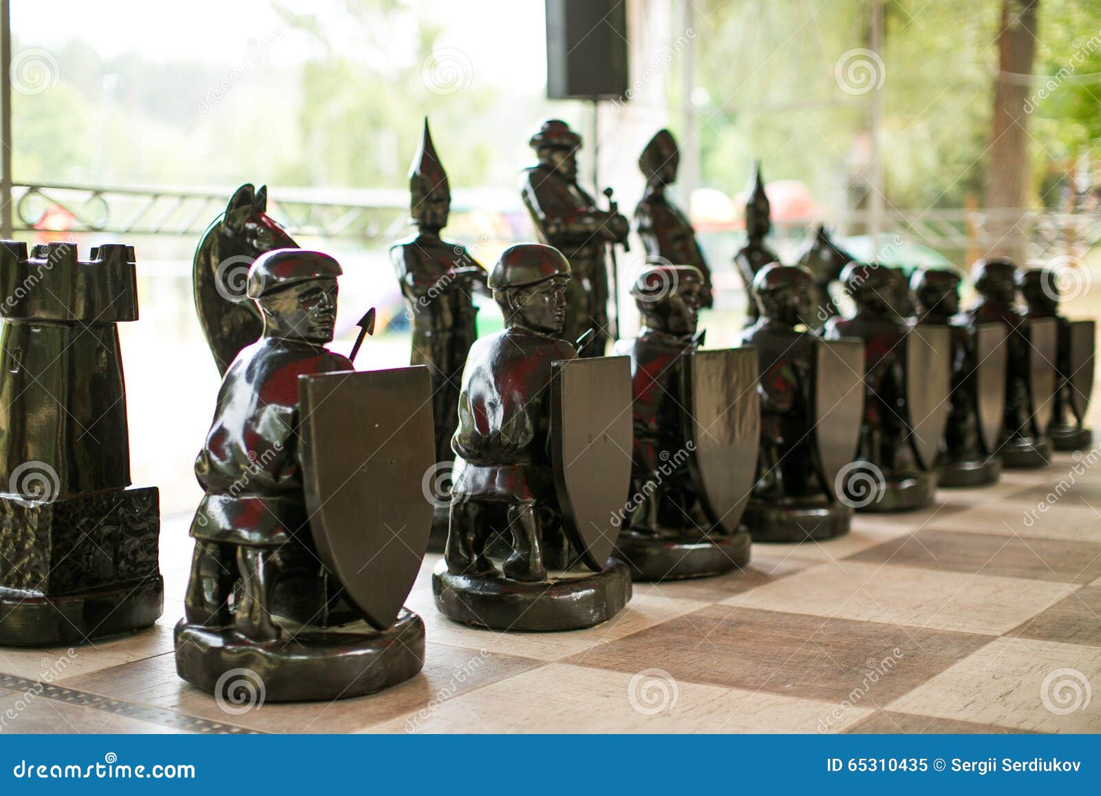 One Pawn Staying Against Full Set Stock Image - Image of defeat ...