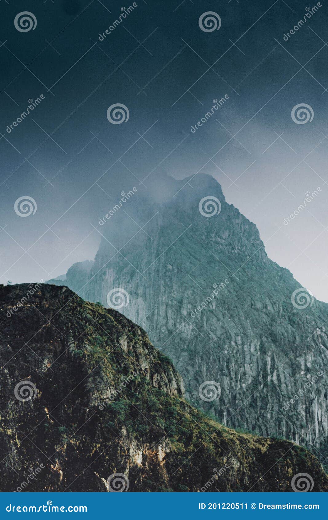 One of the Peaks of Mount Kelud Stock Image - Image of cloud, terrain ...