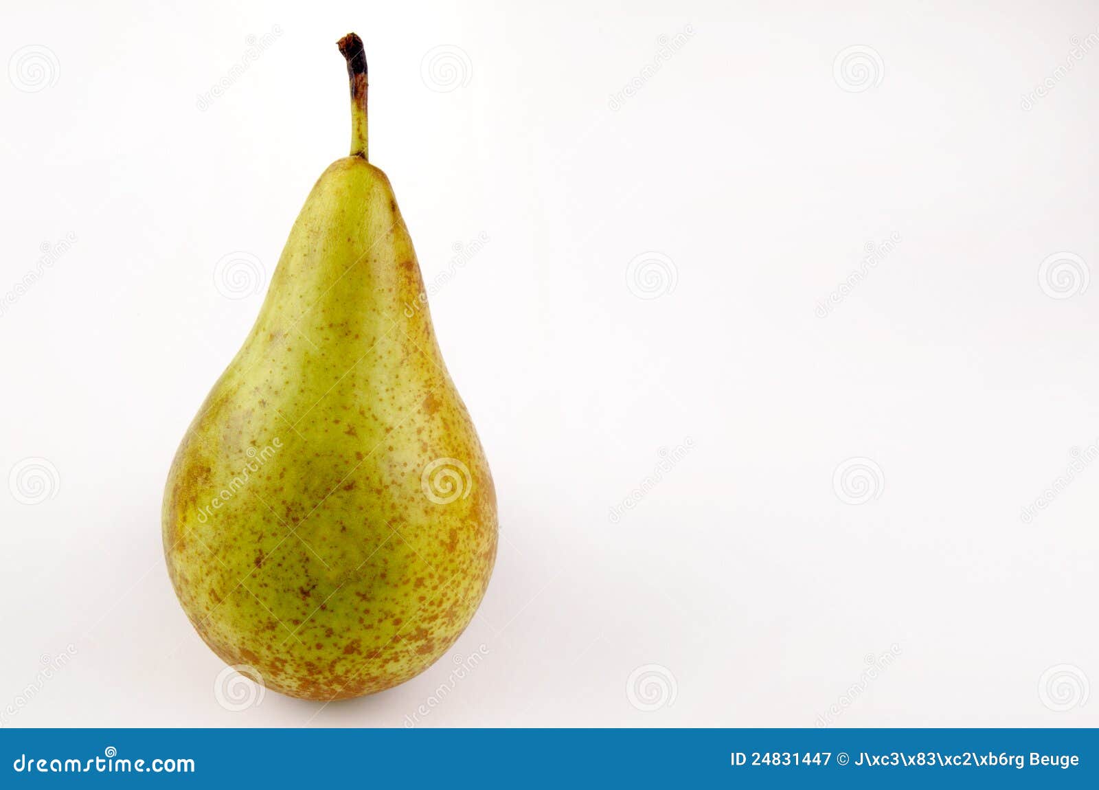 One Pear and Light Background Stock Image - Image of healthy, freshness ...