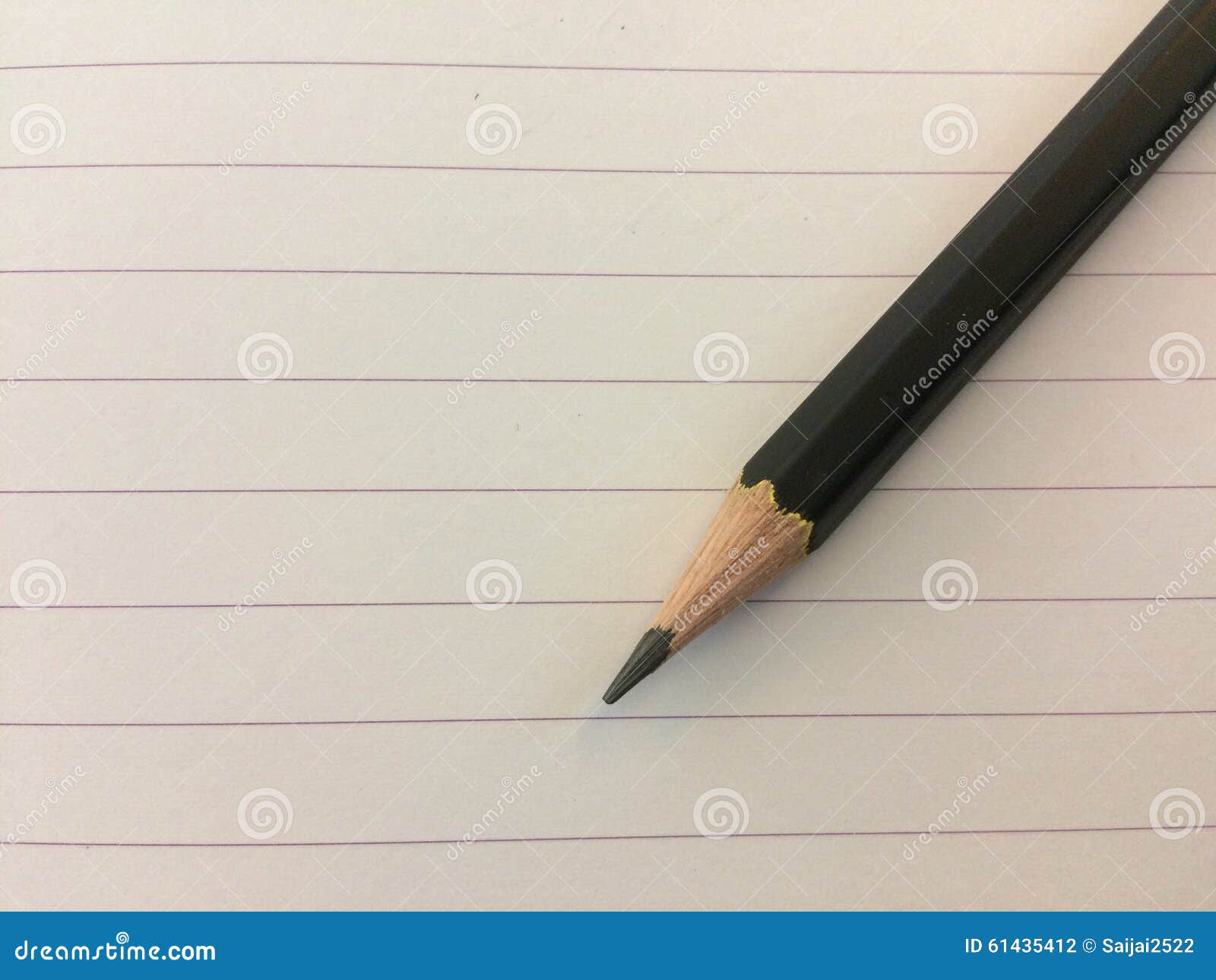 One Pencil on paper stock photo. Image of blackgrounds - 61435412