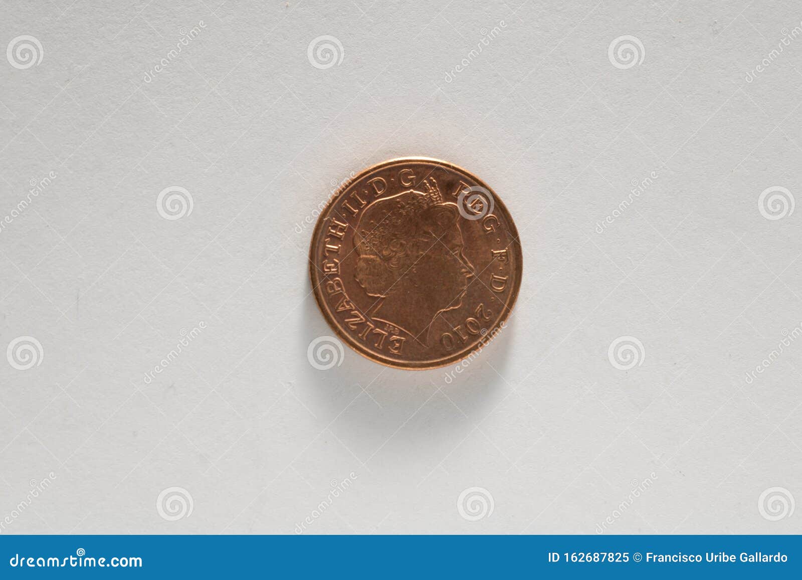 One penny coin isolated stock image. Image of money - 162687825