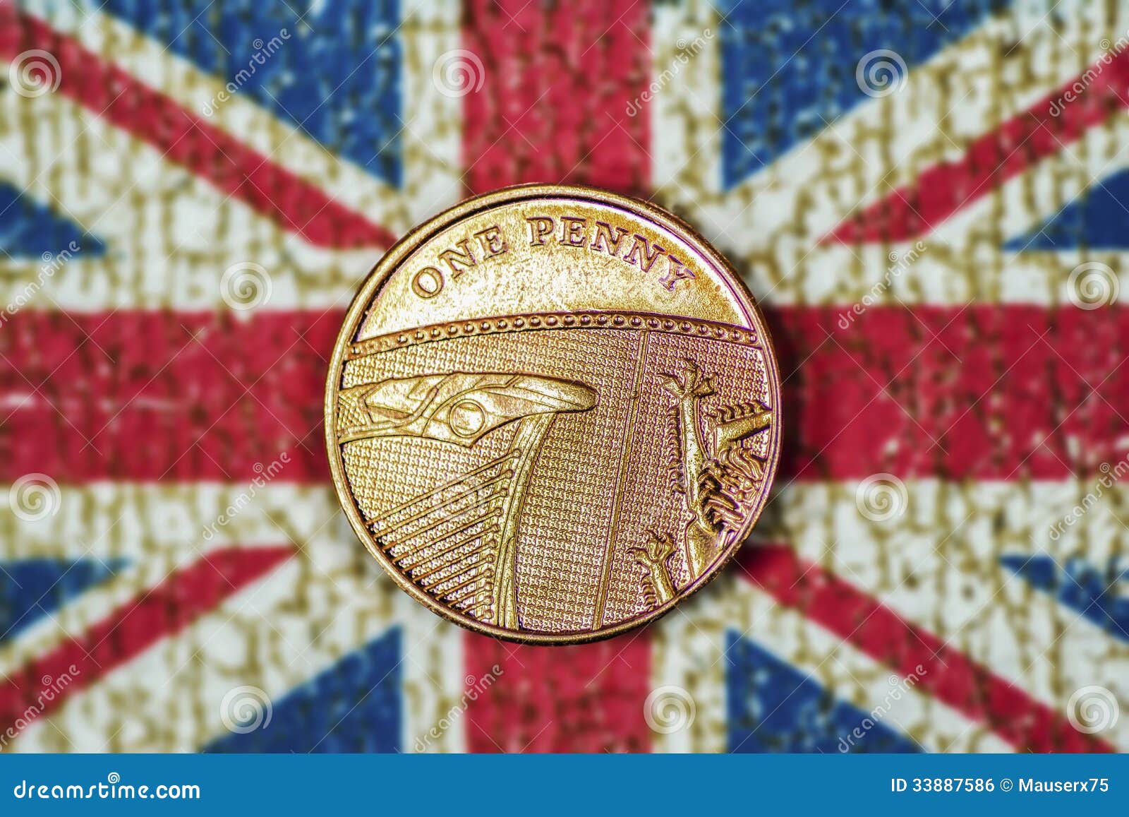 One Penny stock photo. Image of macro, expensive, british - 33887586