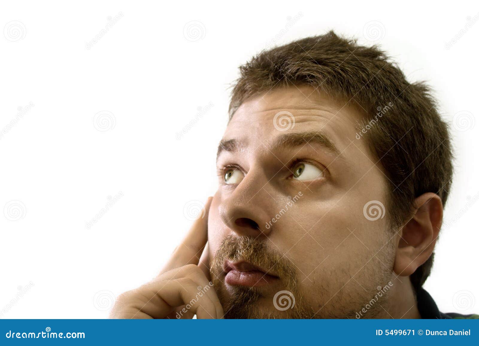 One Pensive Man Thinking about Something Stock Image - Image of ...