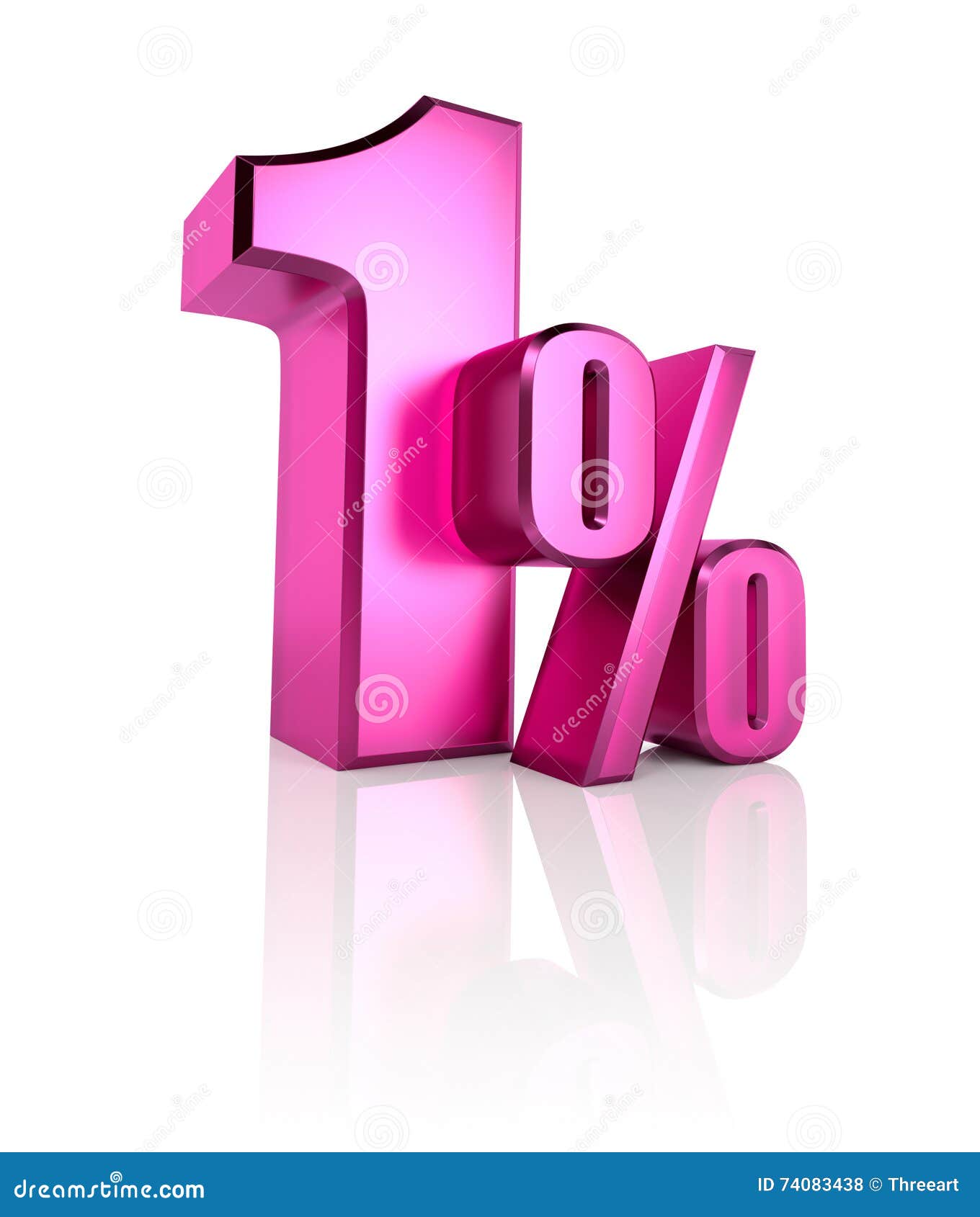 One Percent Sign stock illustration. Illustration of percentage - 74083438