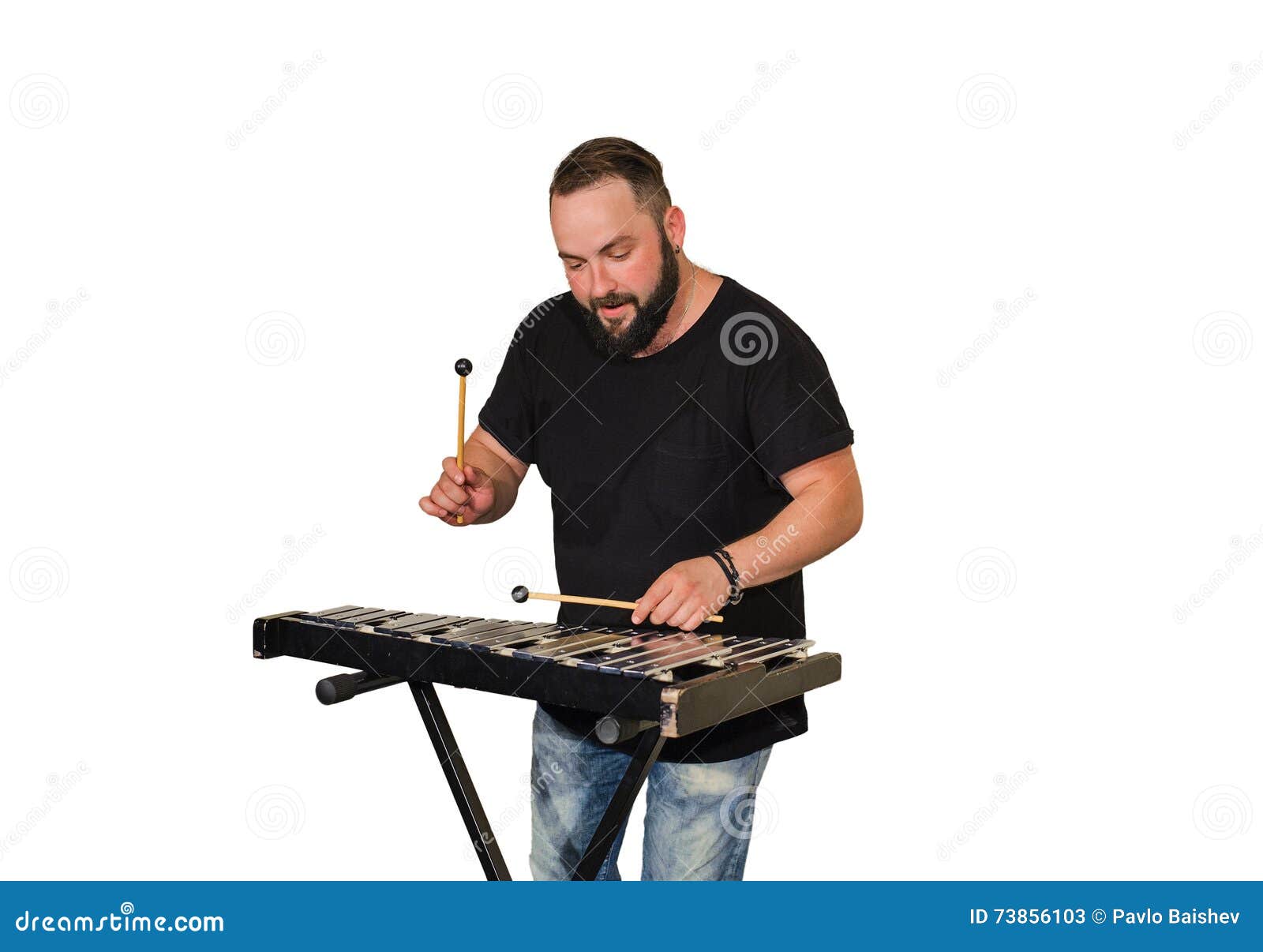 One percussion player stock image. Image of drumhead - 73856103