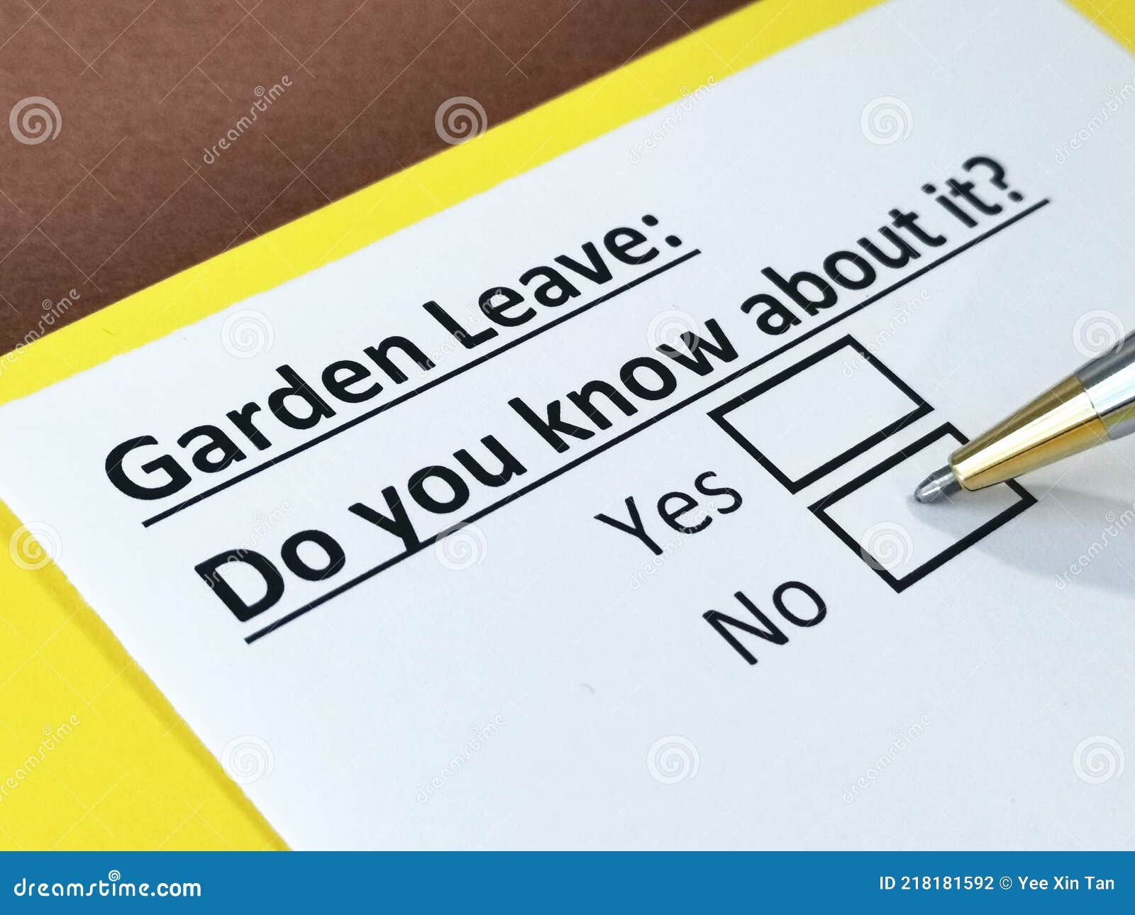 Questionnaire stock photo. Image of leave, concern, aware - 218181592
