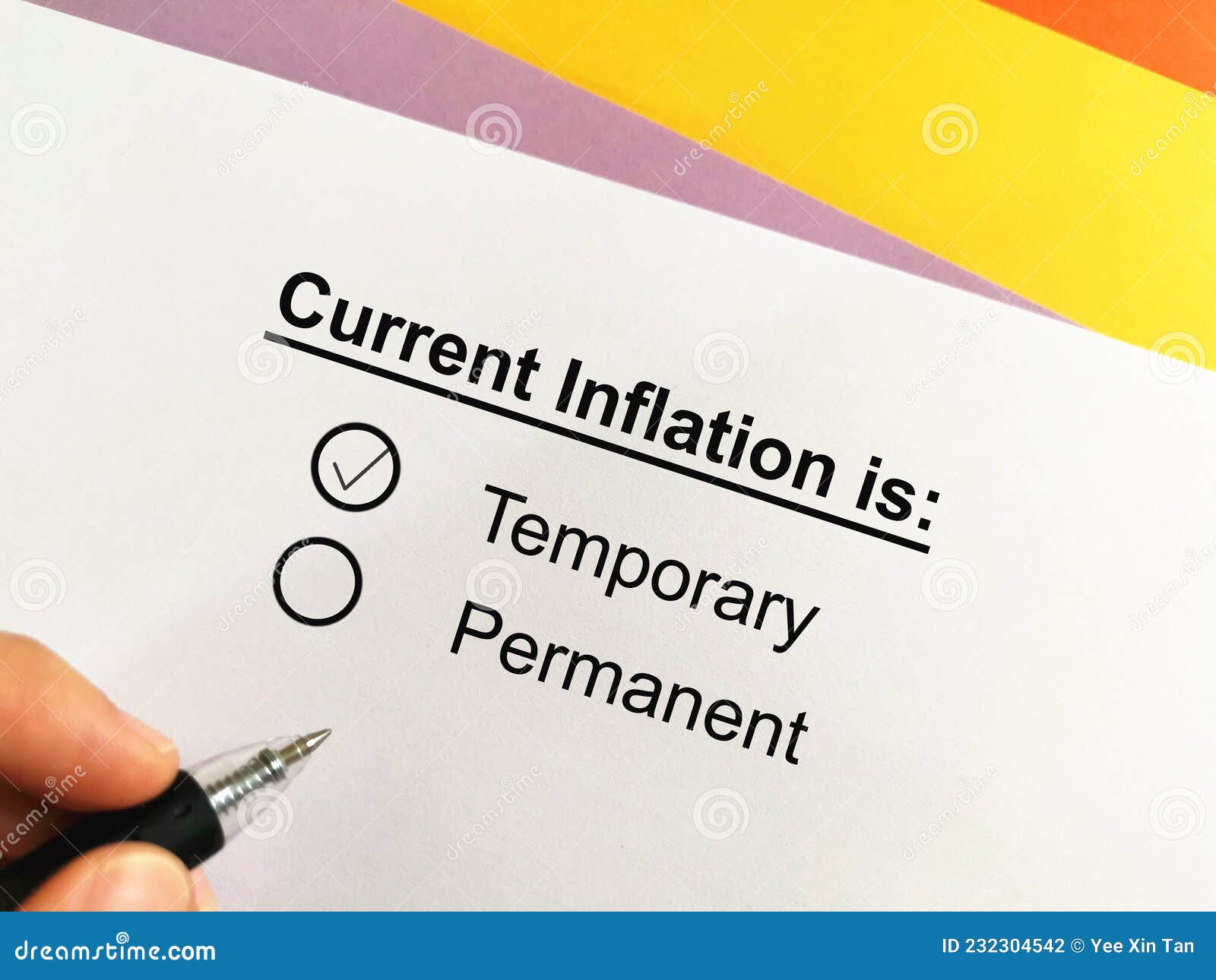 Questionnaire about Inflation Stock Photo - Image of country, aware ...