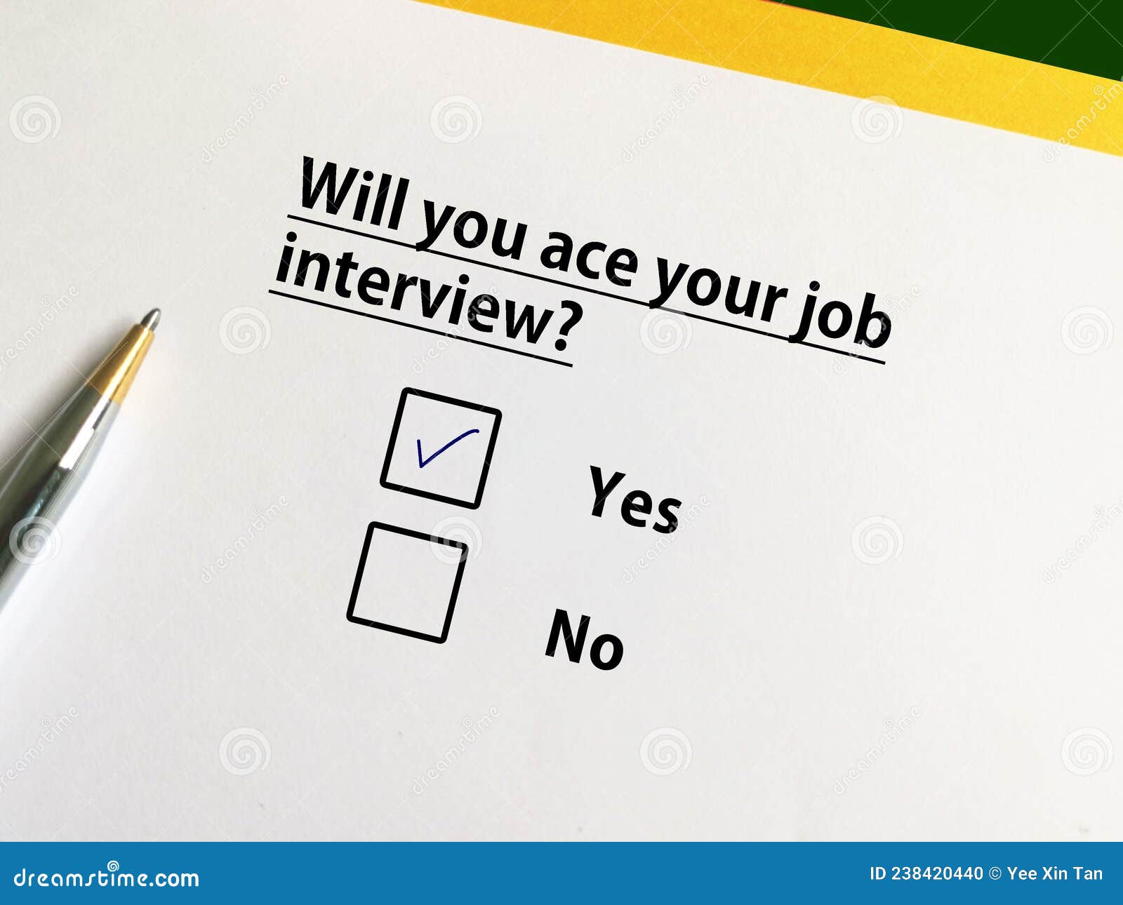 Questionnaire about work stock photo. Image of question - 238420440