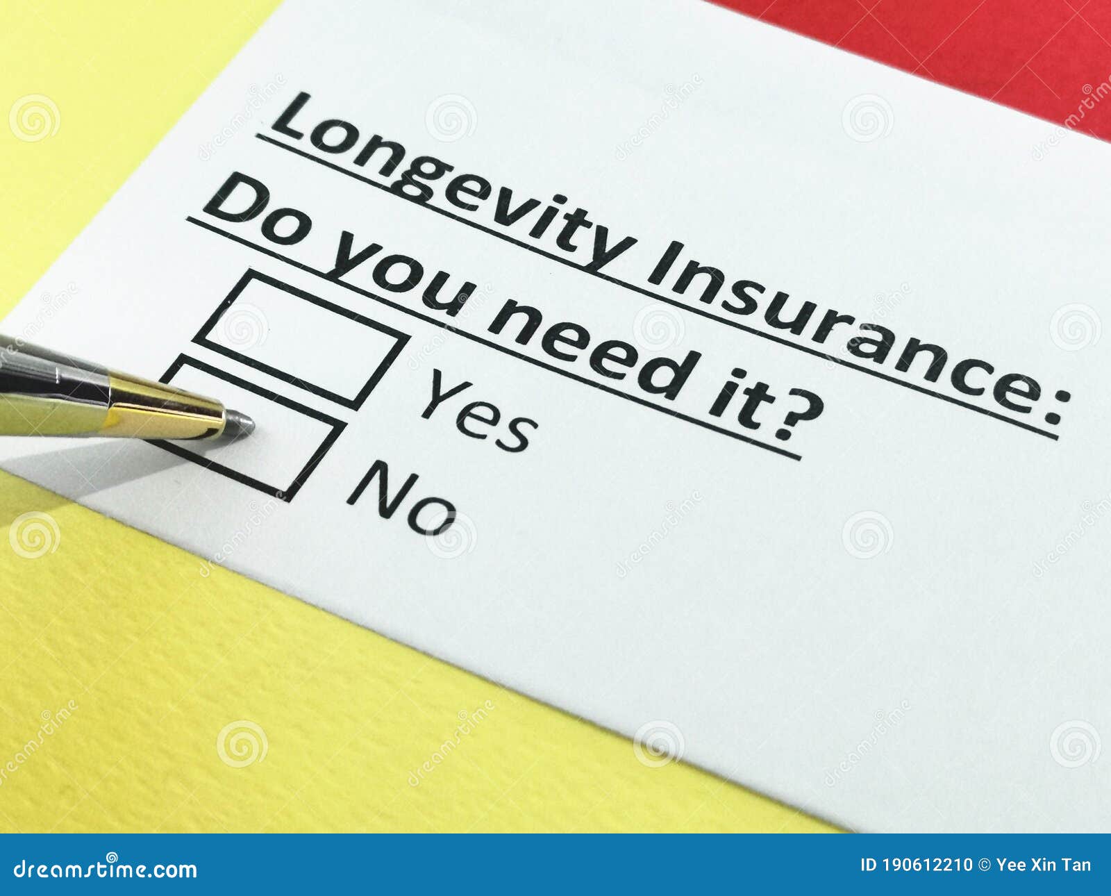 Questionnaire about Insurance Stock Photo - Image of business, safe ...