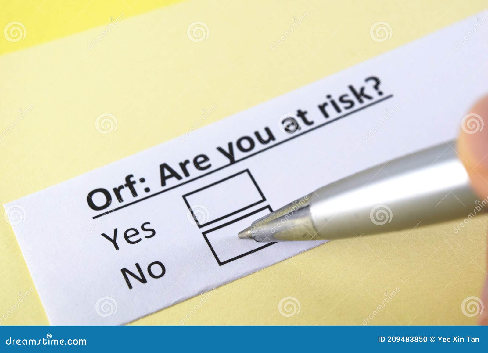 Questionnaire stock photo. Image of illness, risk, medical - 209483850